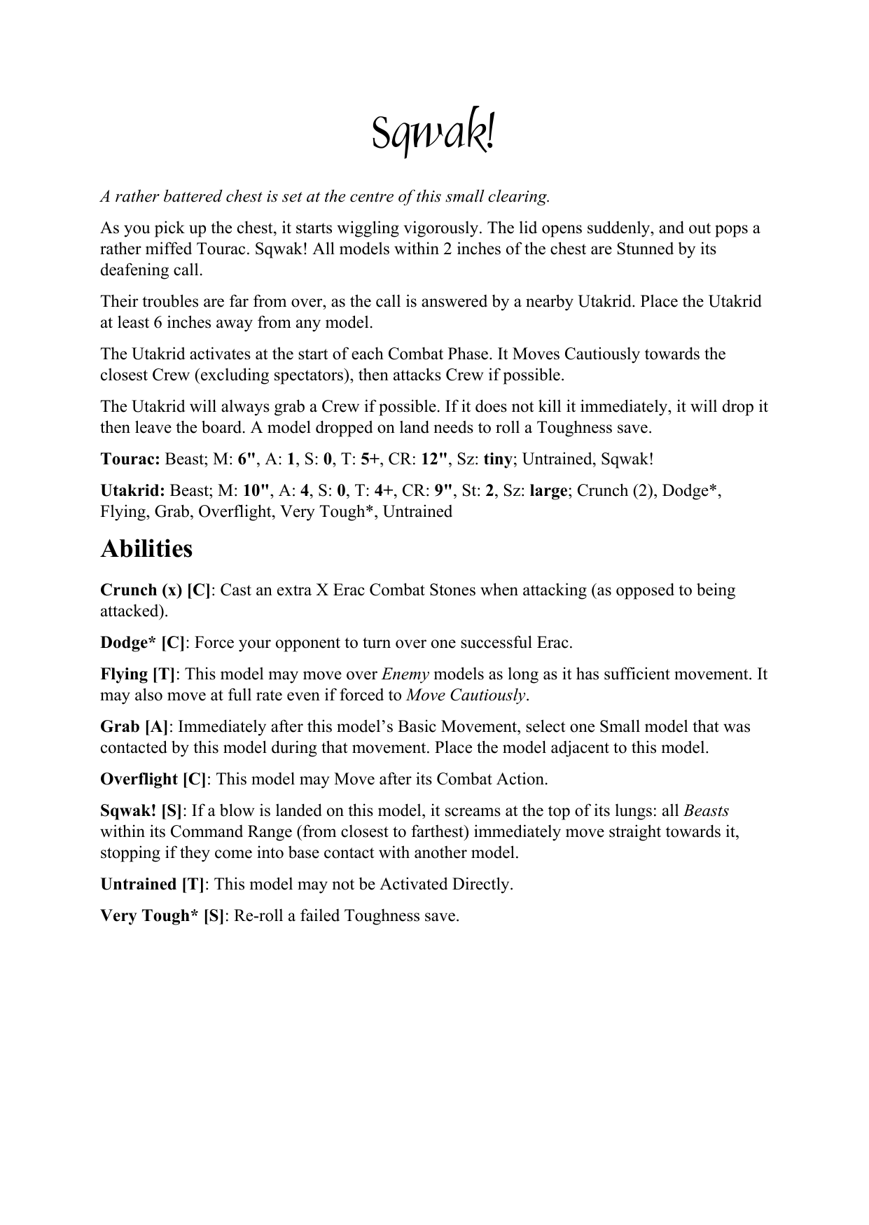 Encounter Cards (A6) | Anyaral Toolbox